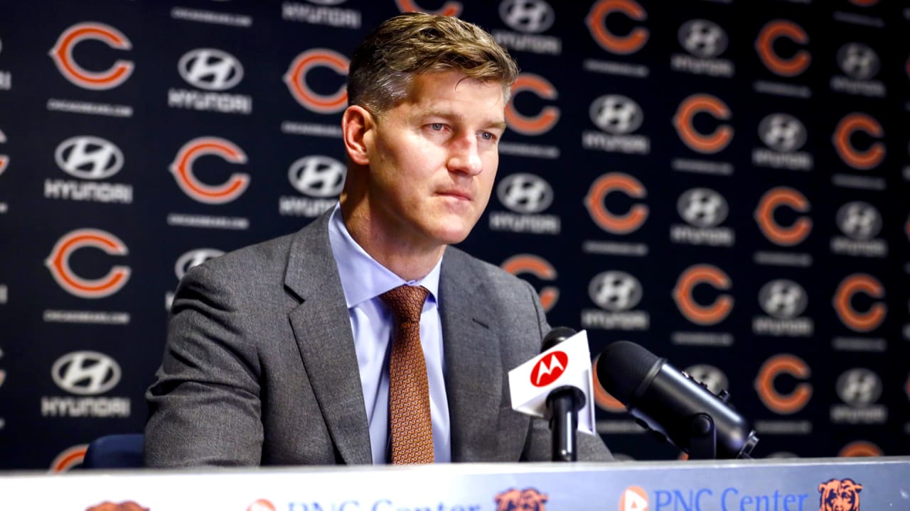 Ryan Pace talks Steelers game, Justin Fields, David Montgomery on radio ...