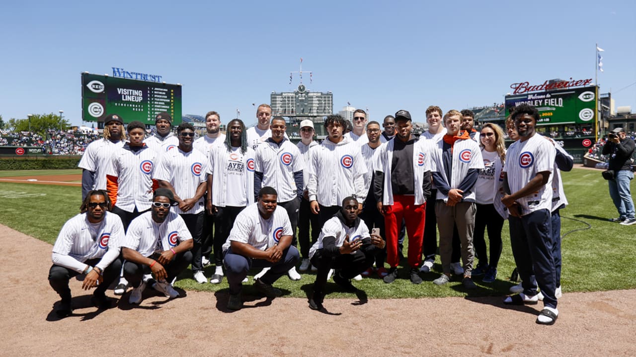 Bears rookies attend Cubs game at Wrigley Field