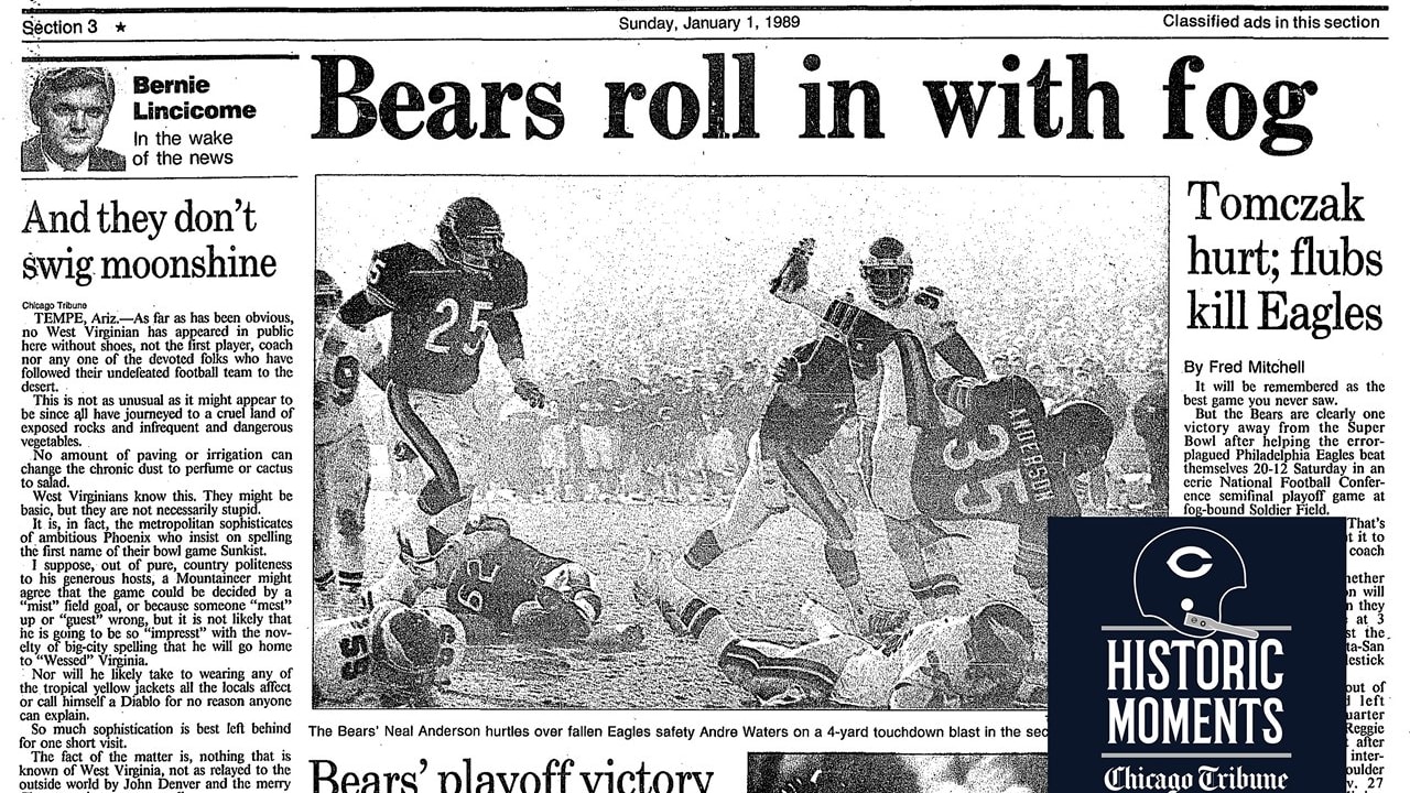 Historic Moments: Bears roll in with fog