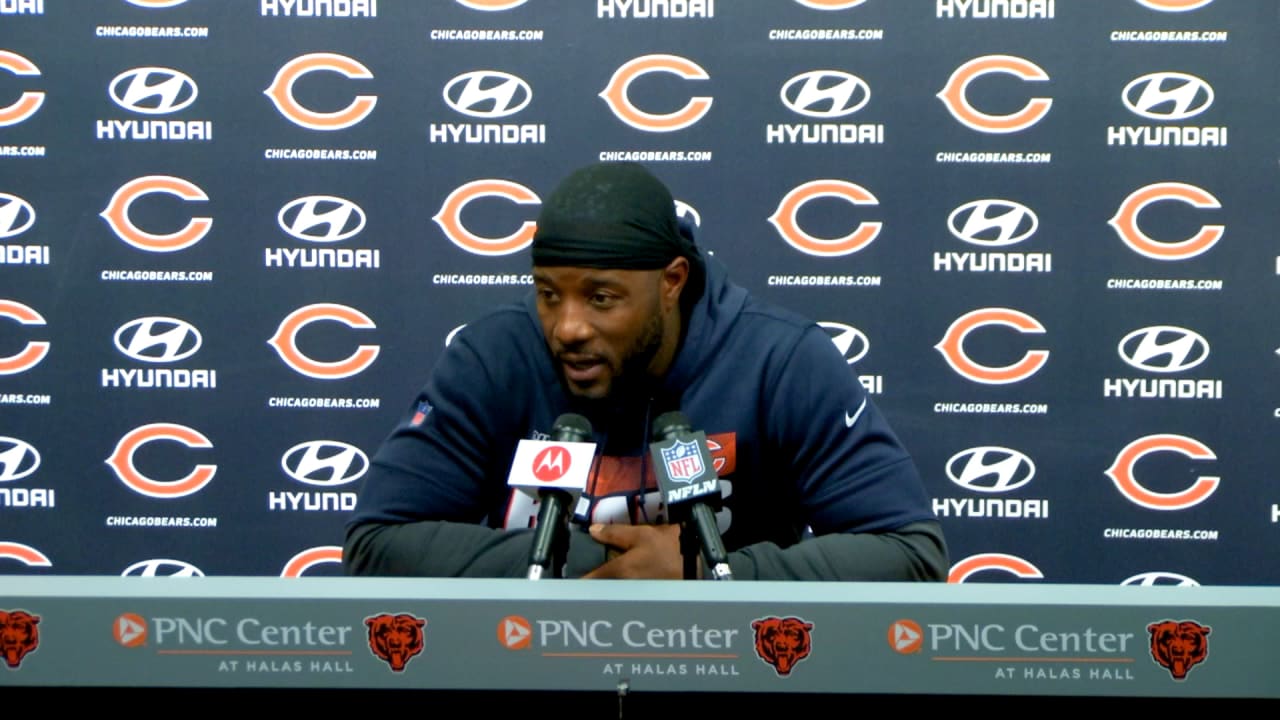 Tashaun Gipson Sr. on Justin Fields: 'He's trending up' | Press Conference