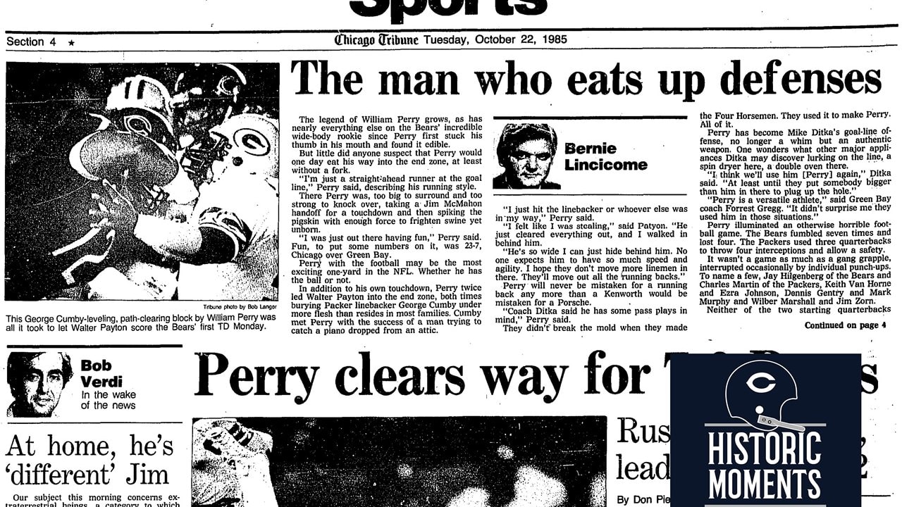 Historic Moments: Perry's first TD run