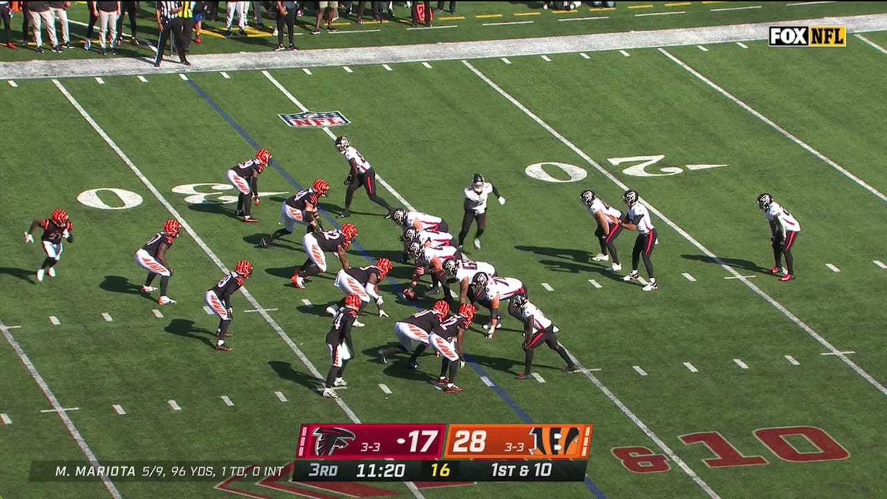 Vonn Bell Tackle for Loss | Bengals Week 7 Highlights vs Atlanta Falcons