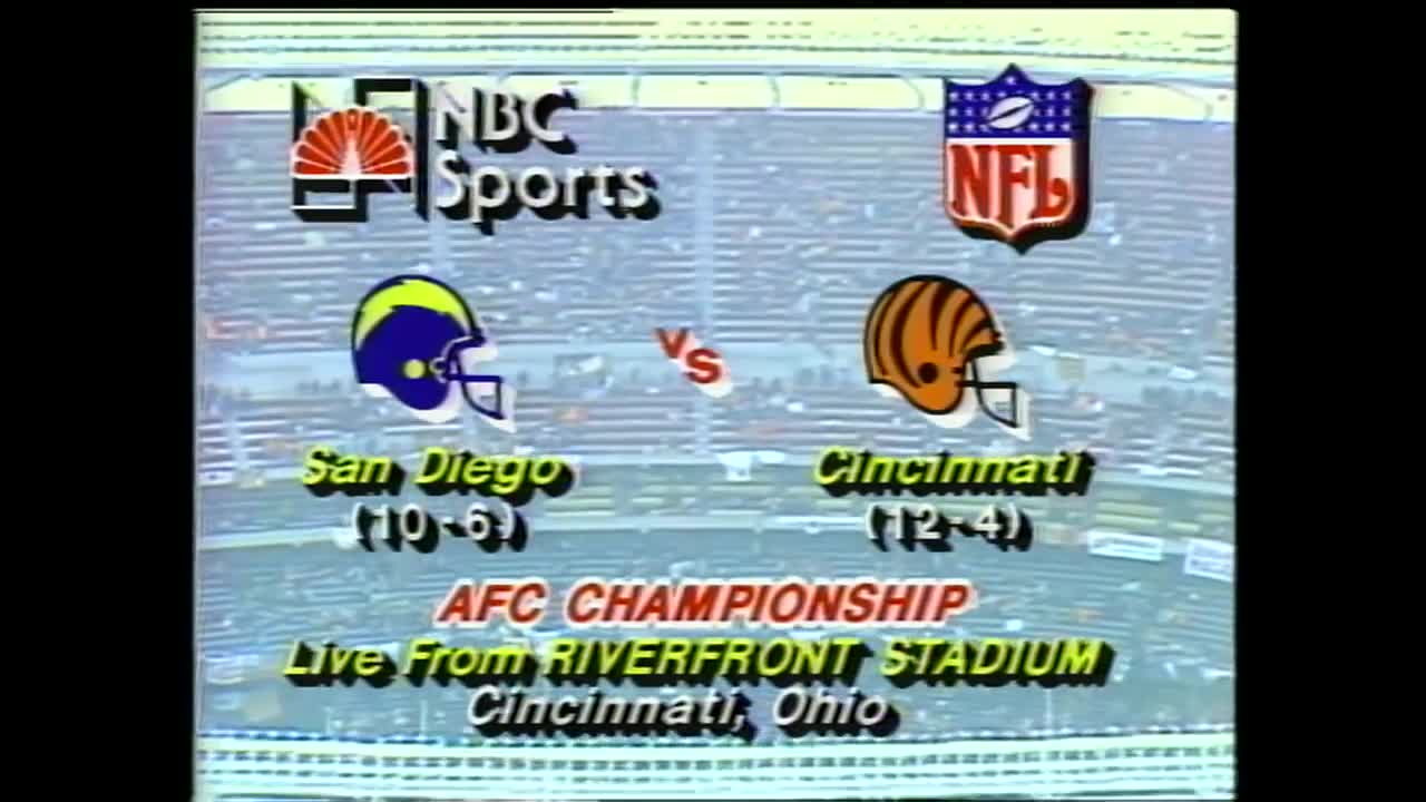 Full NFL Game: 1981 AFC Championship - Chargers vs. Bengals | NFL Game Pass