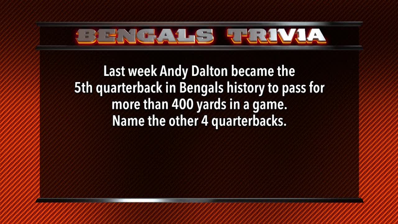 Bengals Weekly: Trivia week 2