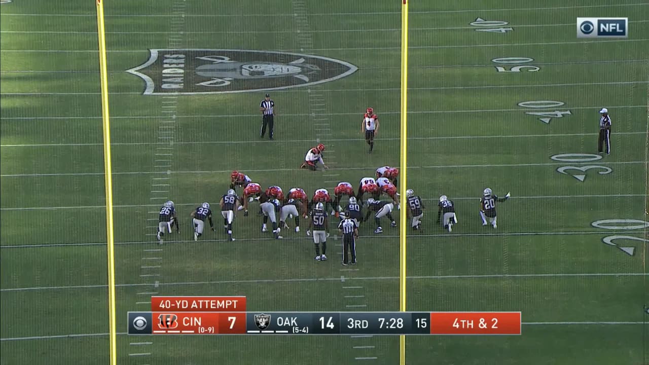 Randy Bullock nails 40-yard field goal