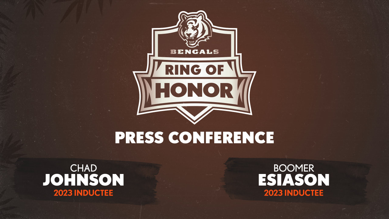 Chad Johnson and Boomer Esiason Bengals Ring of Honor 2023 Press Conference