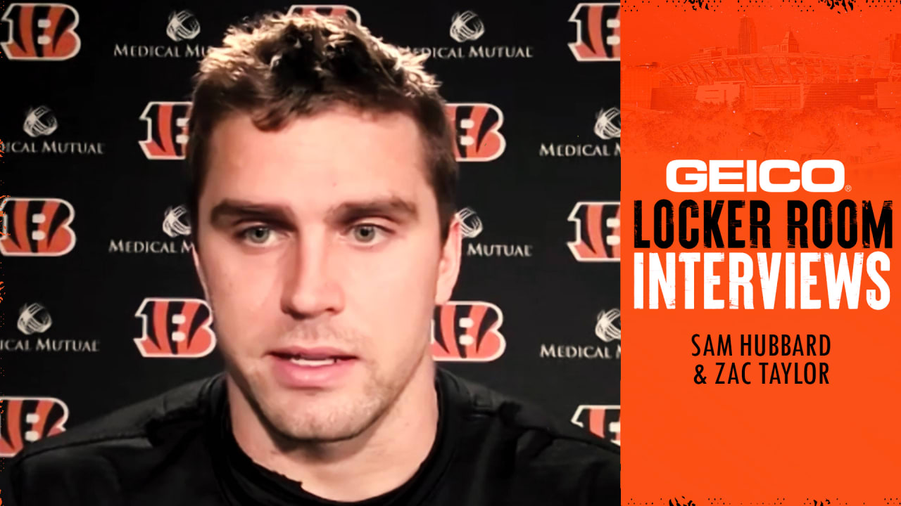 Sam Hubbard & Zac Taylor Look Ahead To The Texans | GEICO Locker Room
