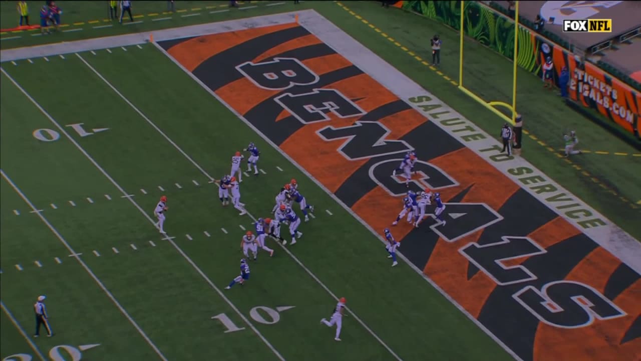 Tee Higgins catches for a 1-yard Touchdown vs. New York Giants