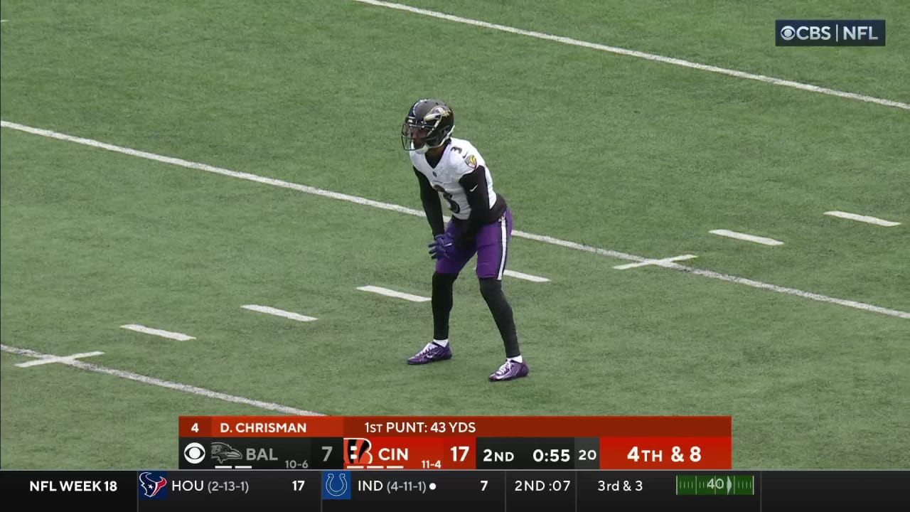 Drue Chrisman Punt | Week 18 Bengals Highlights vs. Baltimore Ravens