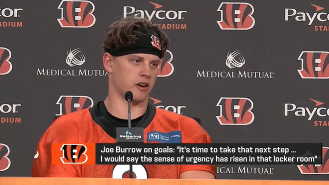 Joe Burrow on team's sense of urgency: 'It's time to take that next step'