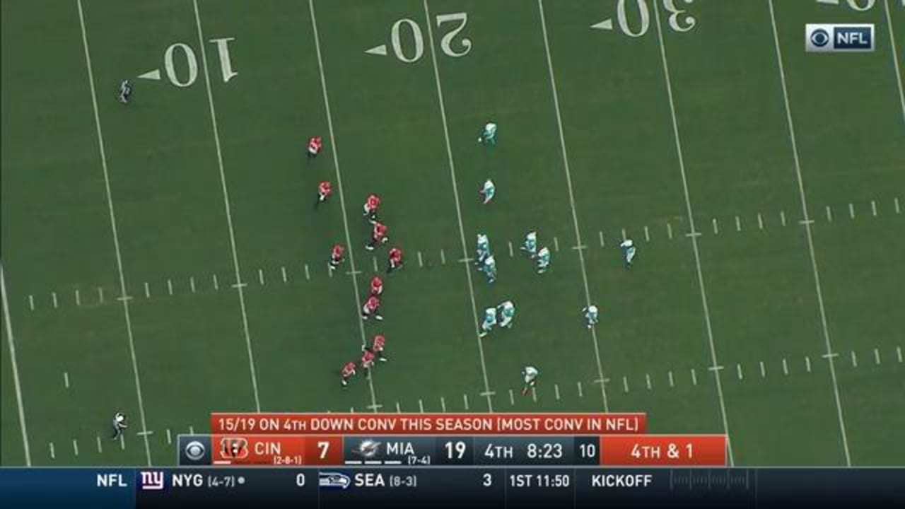 Brandon Allen's fourth-down QB sneak keeps Bengals drive alive