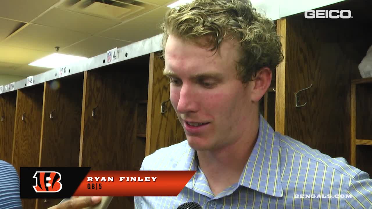 Finley: "I have to throw with anticipation. That's what I hang my hat on"