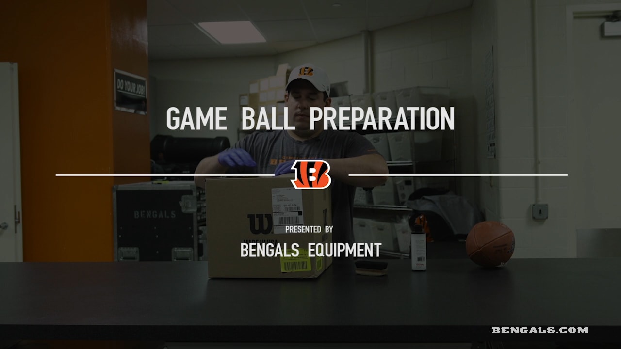 Bengals Equipment: Game Ball Preparation