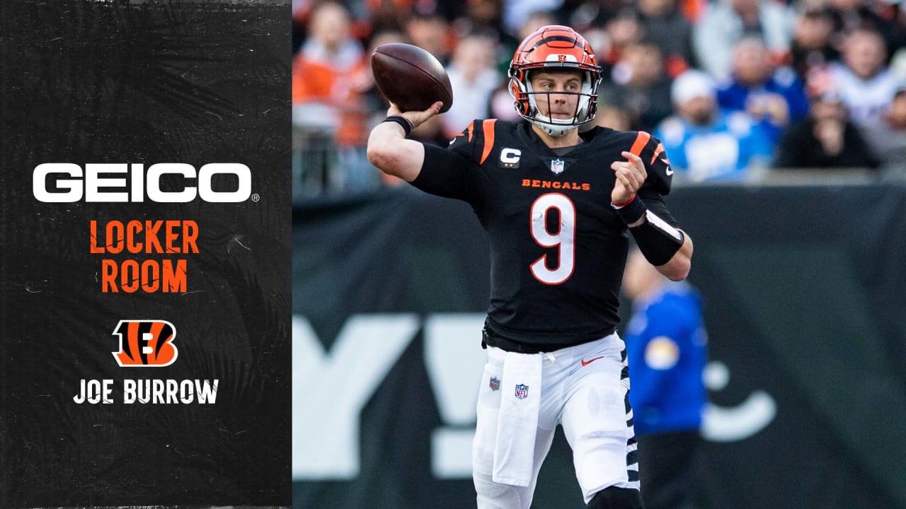 GEICO Locker Room: Joe Burrow talks about bouncing back after a loss to the Chargers