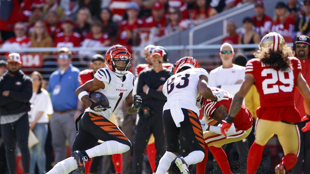 Every Ja'Marr Chase catch from 110-yard game vs. 49ers Week 8