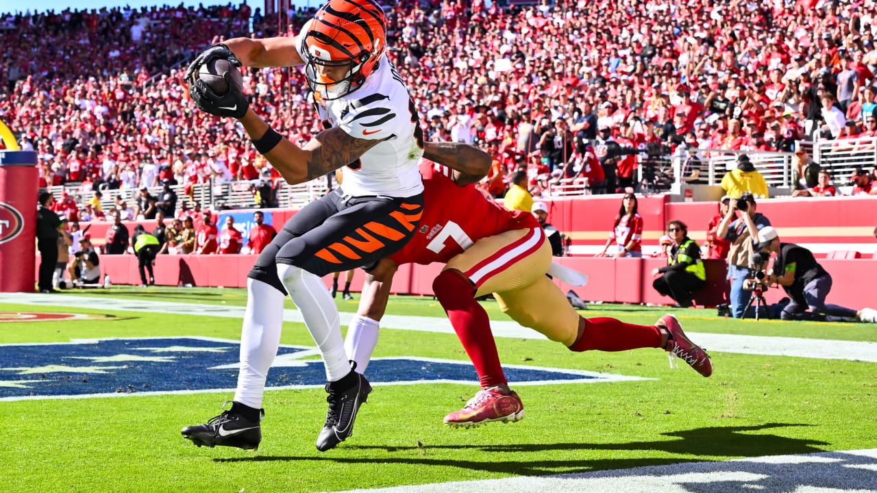 Burrow's second TD pass of first quarter goes to toe-tapping Iosivas