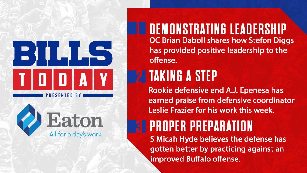 Bills Today | Stefon Diggs demonstrating leadership