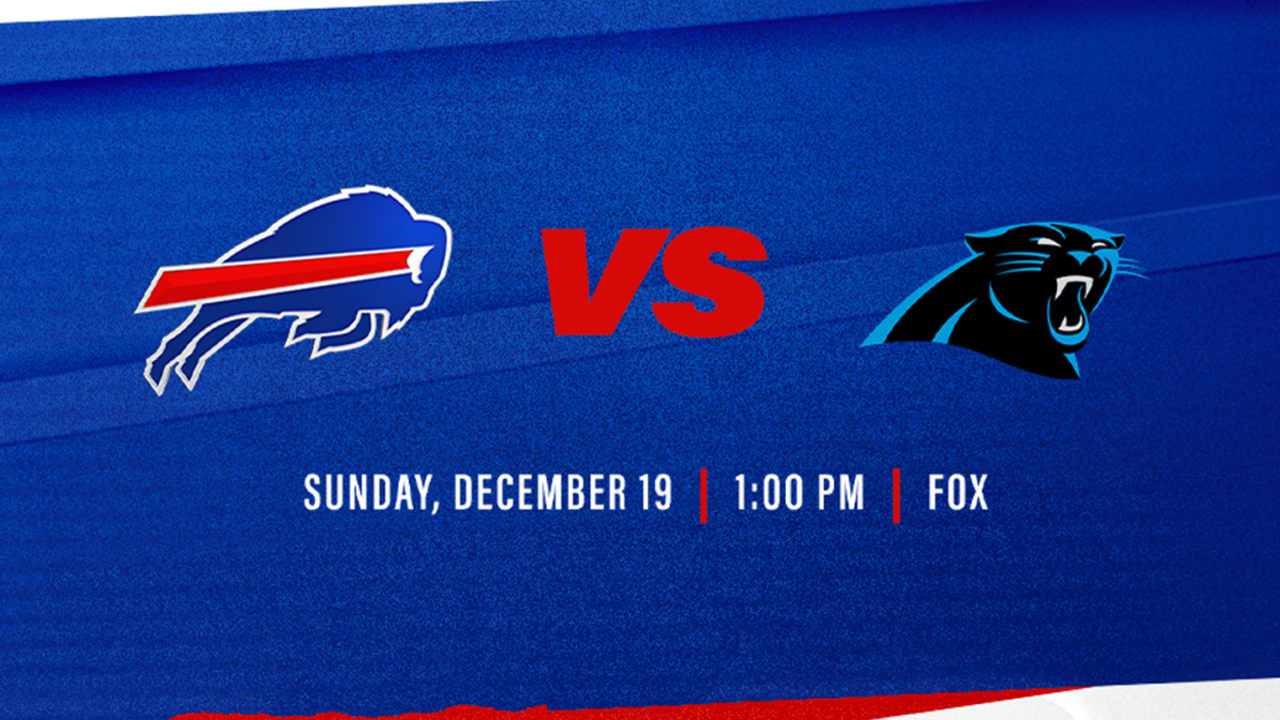 NFL sets date and time for Bills vs. Panthers | Week 15