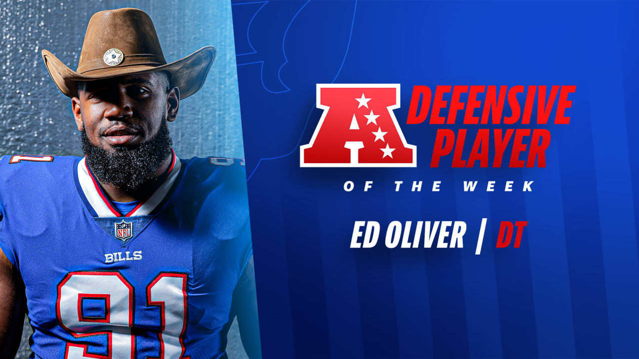 Bills DT Ed Oliver named AFC Defensive Player of the Week