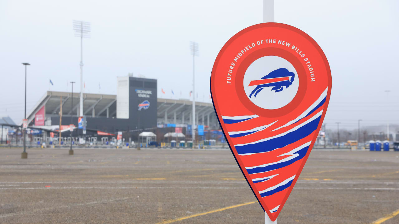 Where to find and visit the midfield marker of the New Bills Stadium