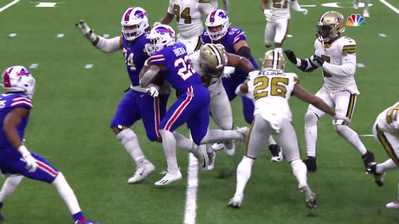 Josh Allen with a 23-yard touchdown pass to Matt Breida | Bills at Saints