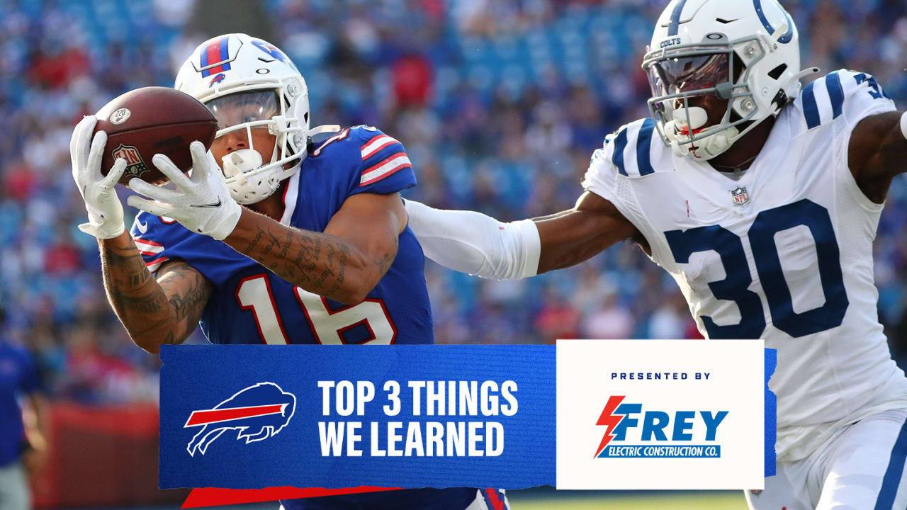 Top 3 things we learned from Bills vs. Colts | Preseason Week 1