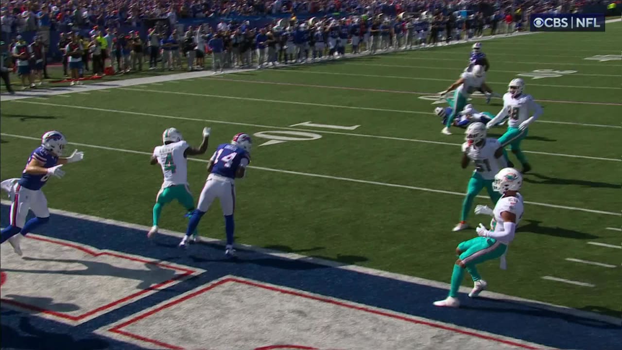 Stefon Diggs catches an 11-yard touchdown from Josh Allen | Bills vs. Dolphins | Week 4