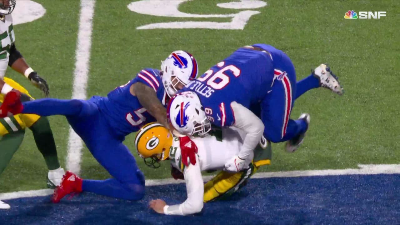 Tim Settle sacks Aaron Rodgers | Bills vs. Packers