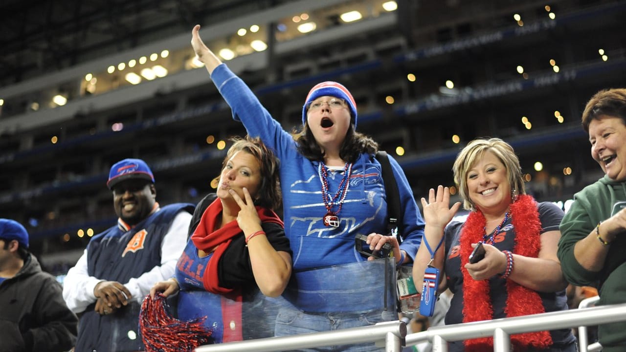Bills fans at Ford Field