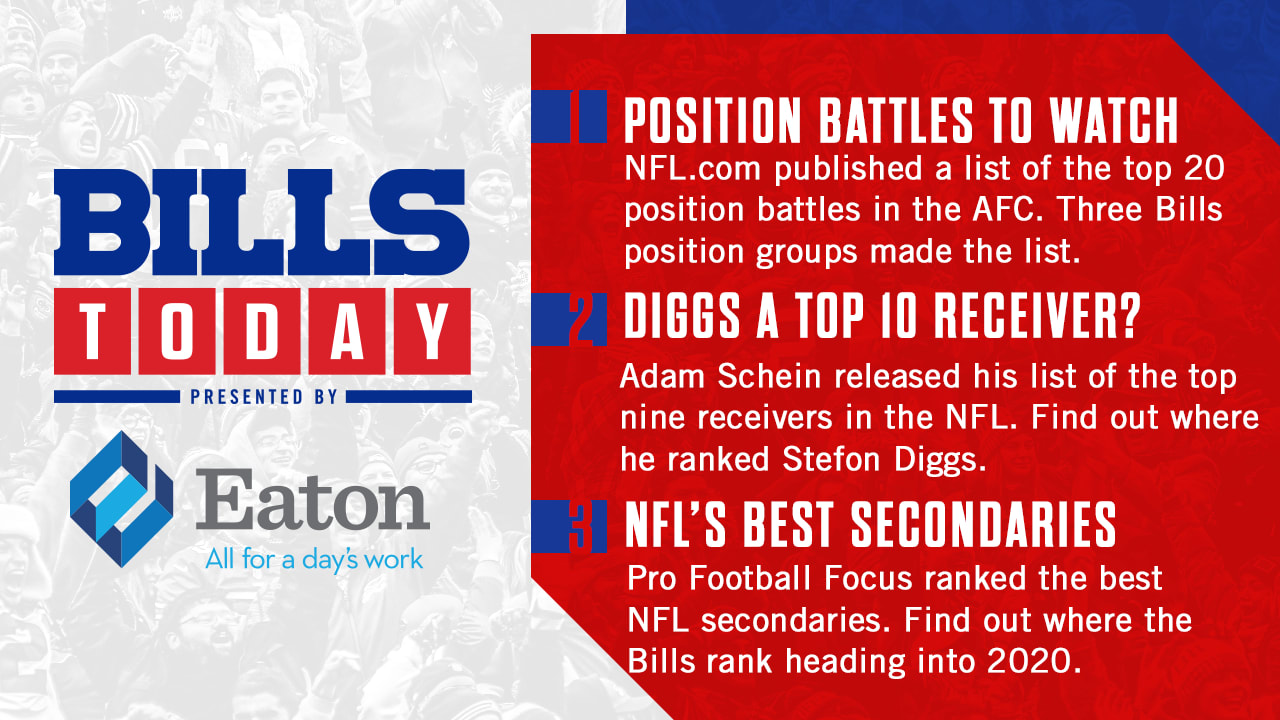 Bills Today | Three Bills position battles to watch according to NFL.com