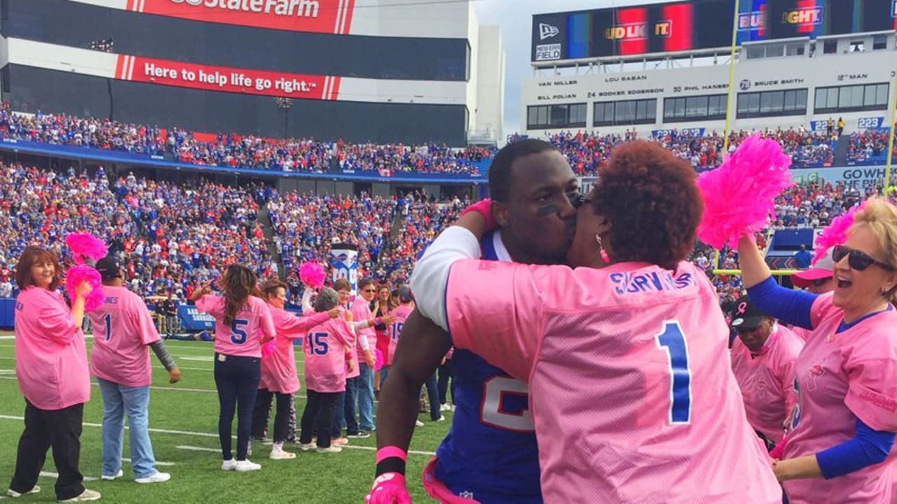 New Era Field Goes Pink