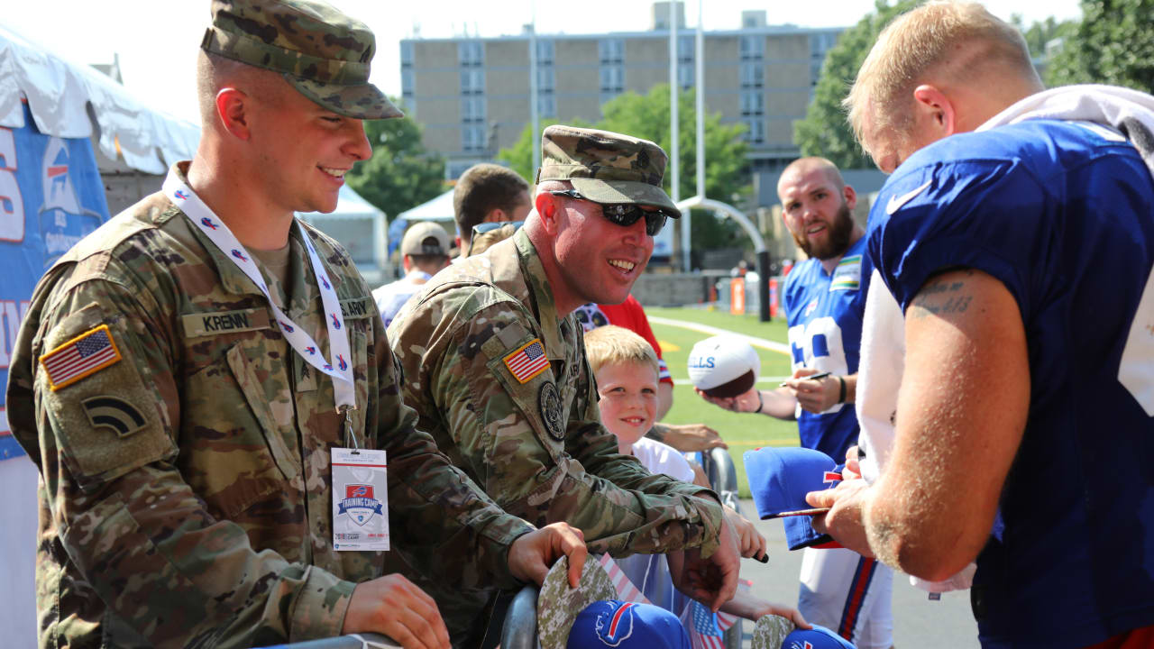 Military Appreciation Day at Bills Training Camp