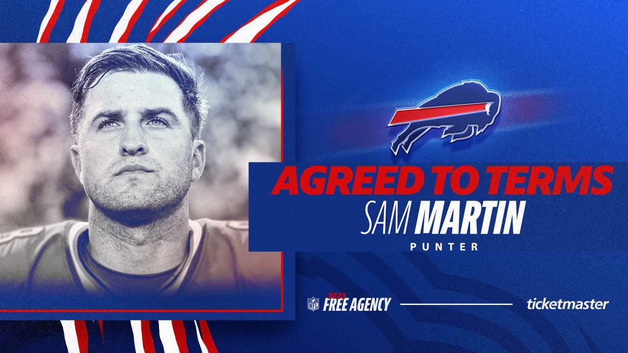 Bills agree to terms with P Sam Martin and LB Tyler Matakevich