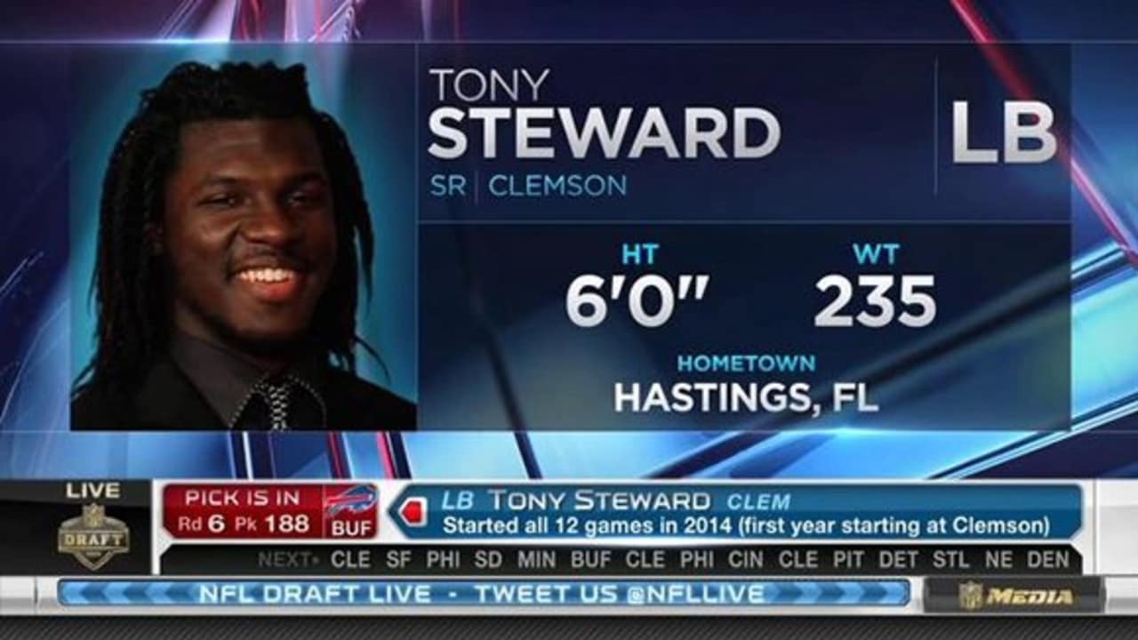 Bills pick linebacker Tony Steward No. 188
