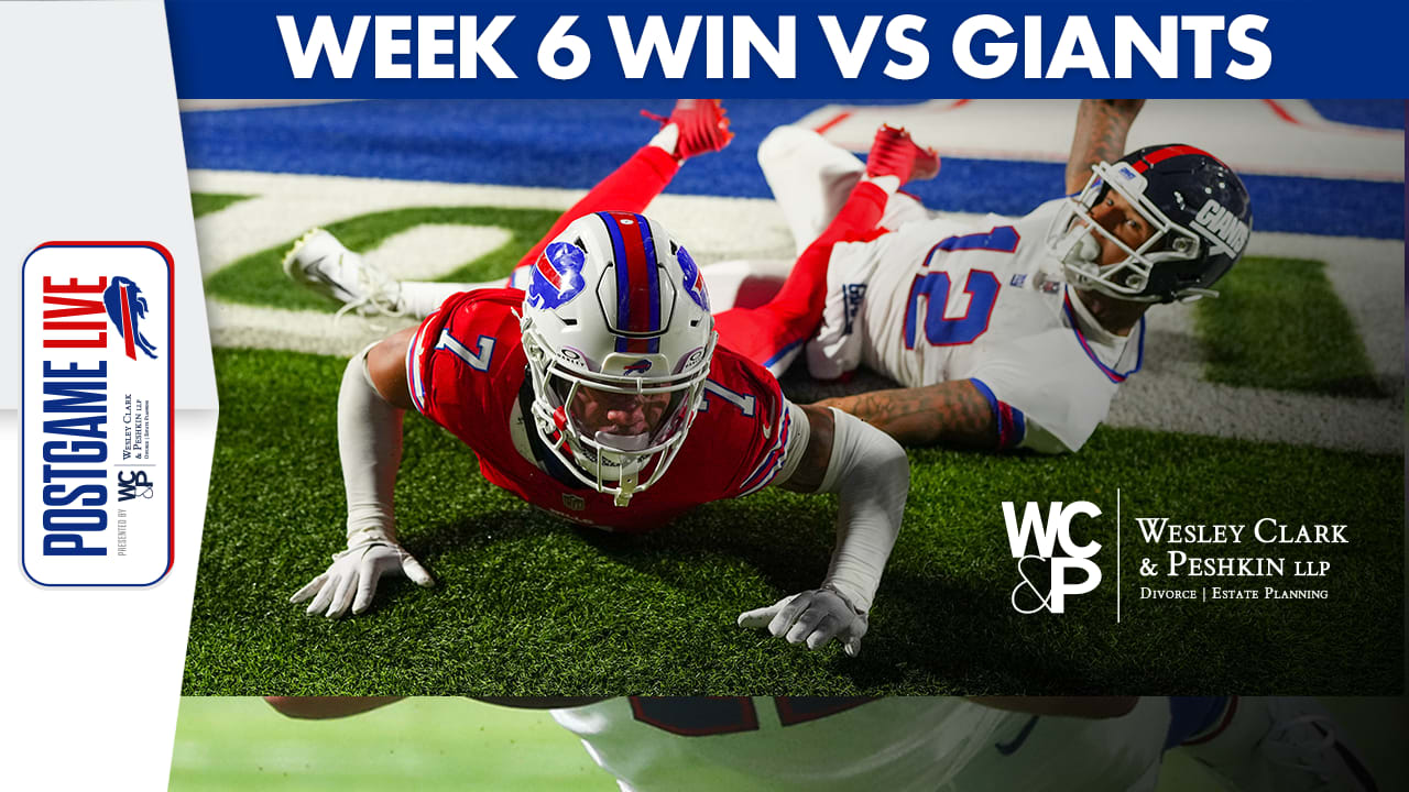 Breaking Down The Buffalo Bills Week 6 Win Vs The NY Giants! | Bills Postgame Live