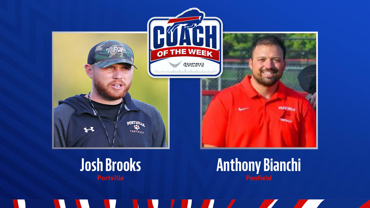 Josh Brooks & Anthony Bianchi earn Bills-ADPRO Sports high school coach ...