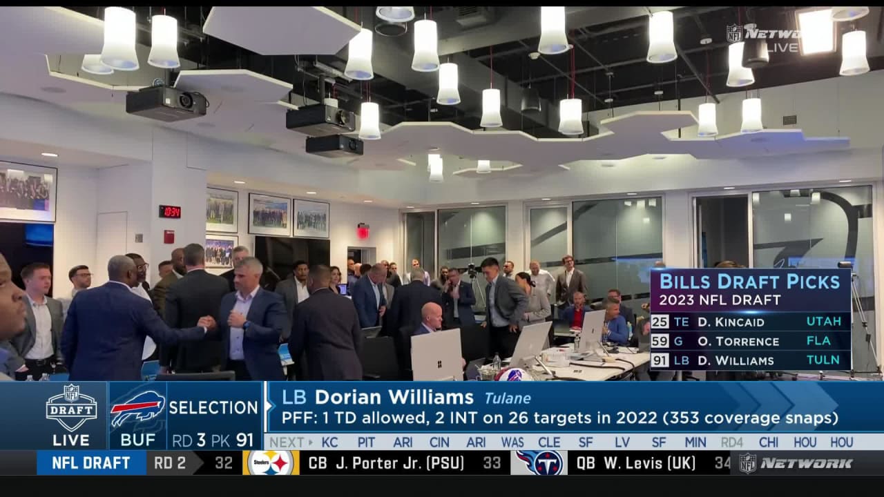Bills select Dorian Williams with No. 91 pick in the 2023 NFL Draft