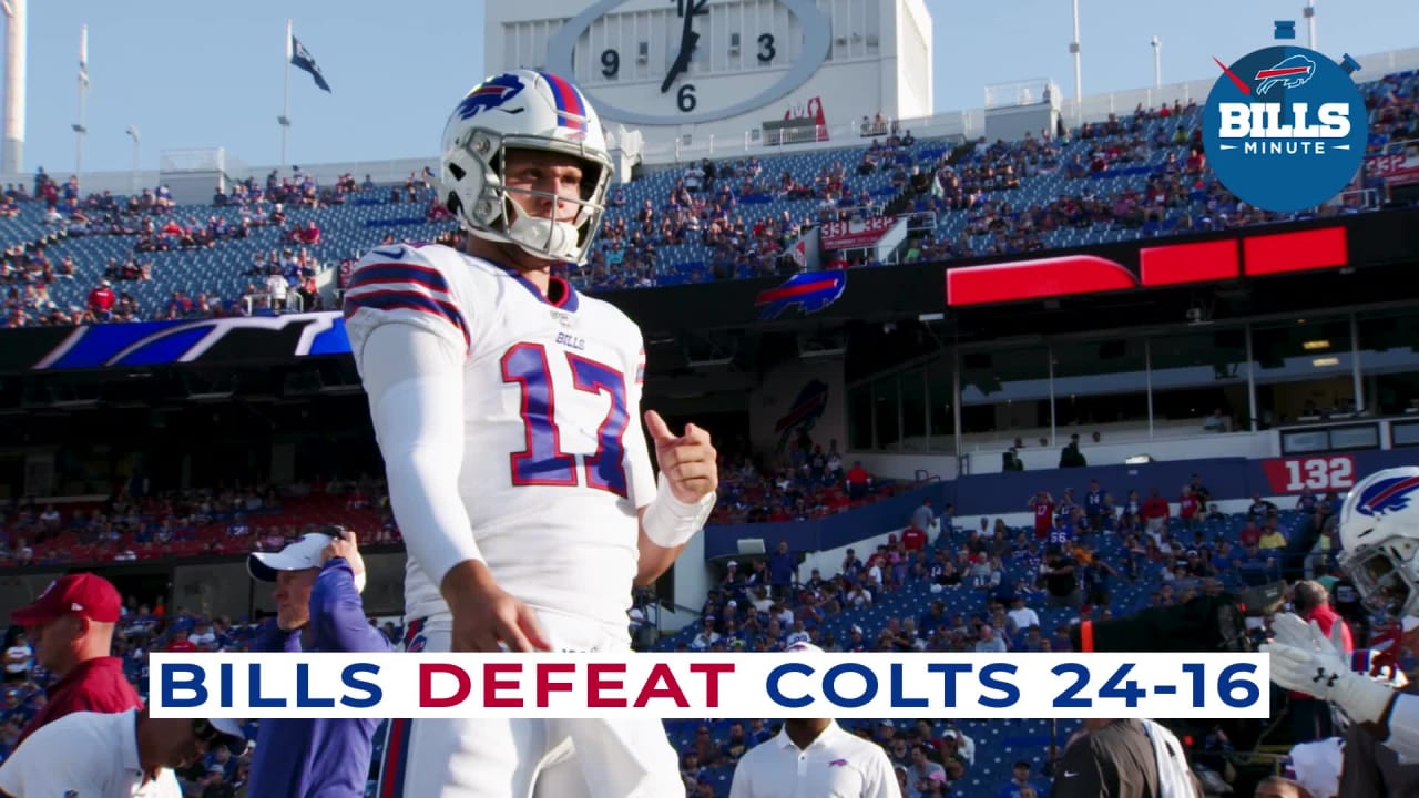 Bills Minute: Bills Defeat Colts 24-16 to Open Preseason Bills Minute: Bills Defeat Colts 24-16 to Open Preseason