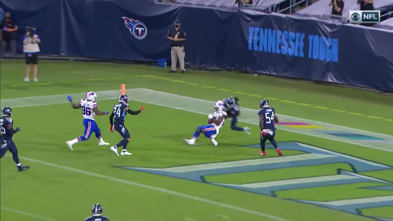 Josh Allen with a 22-yard touchdown pass to T.J. Yeldon | Bills at Titans