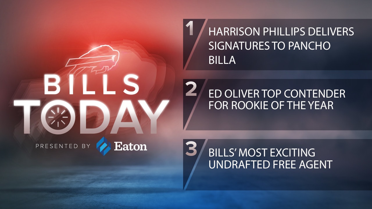 Bills Today: Harrison Phillips delivers fan signatures to Pancho Billa