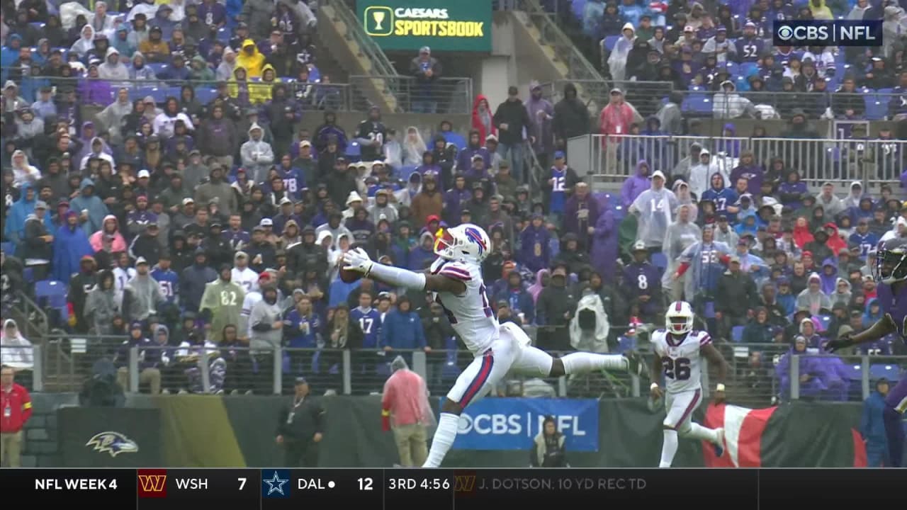 Stefon Diggs makes a gorgeous 23-yard catch in Baltimore rain | Bills ...