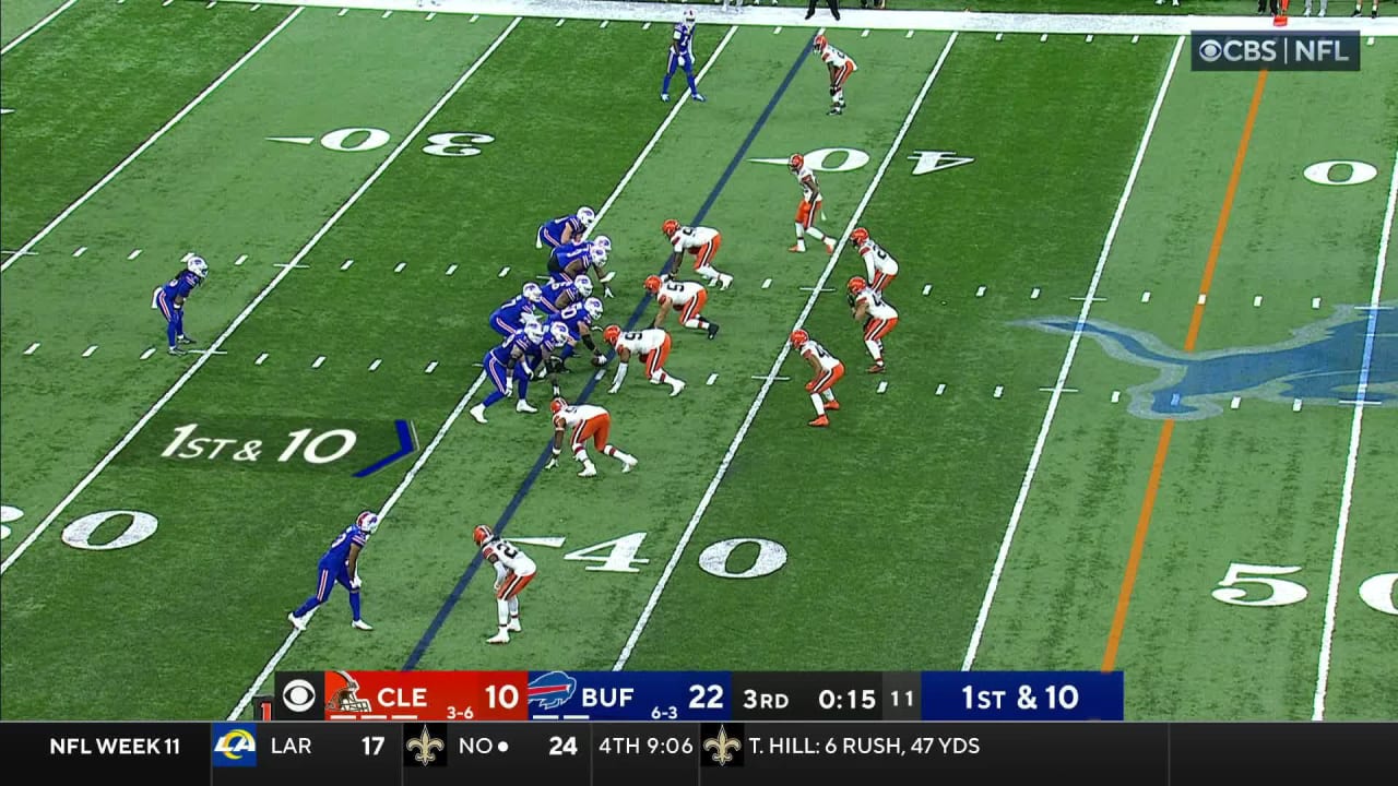 James Cook slices through defense on 29-yard dash | Bills vs. Browns