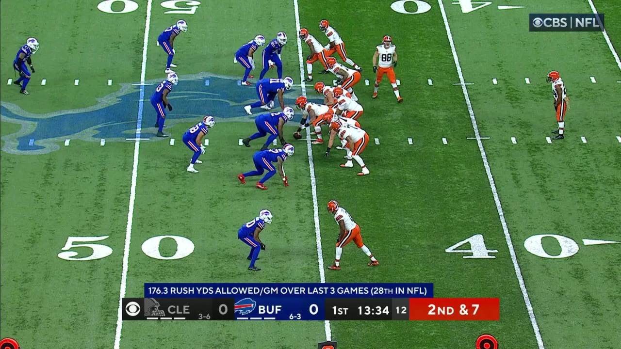Ed Oliver explodes through O-line to end Browns' draw play | Bills vs ...