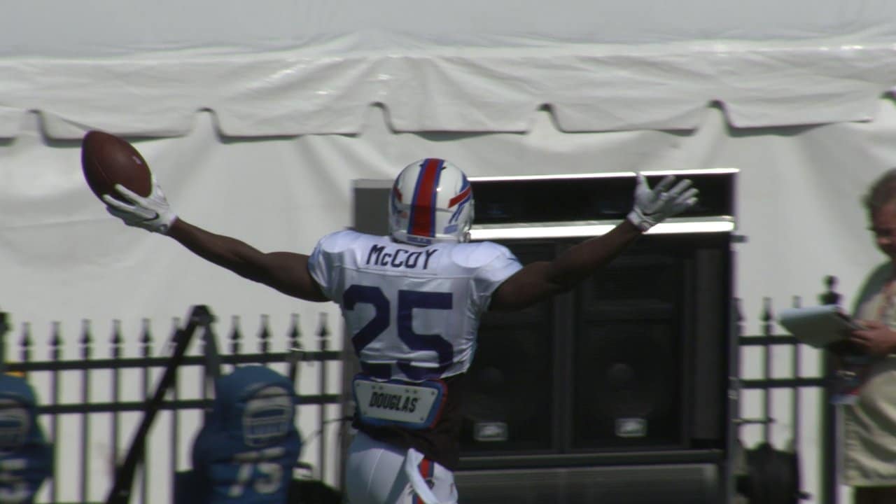 Watch: McCoy Celebrates After Catch and Run