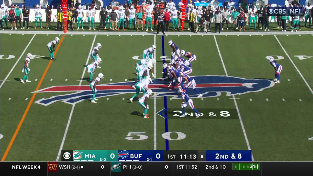 Josh Allen dots Stefon Diggs for 17-yard gain | Bills vs. Dolphins | Week 4