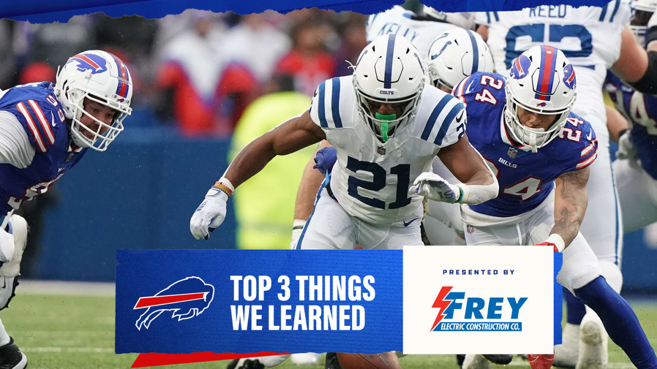 Top 3 things we learned from Bills vs. Colts | Week 11
