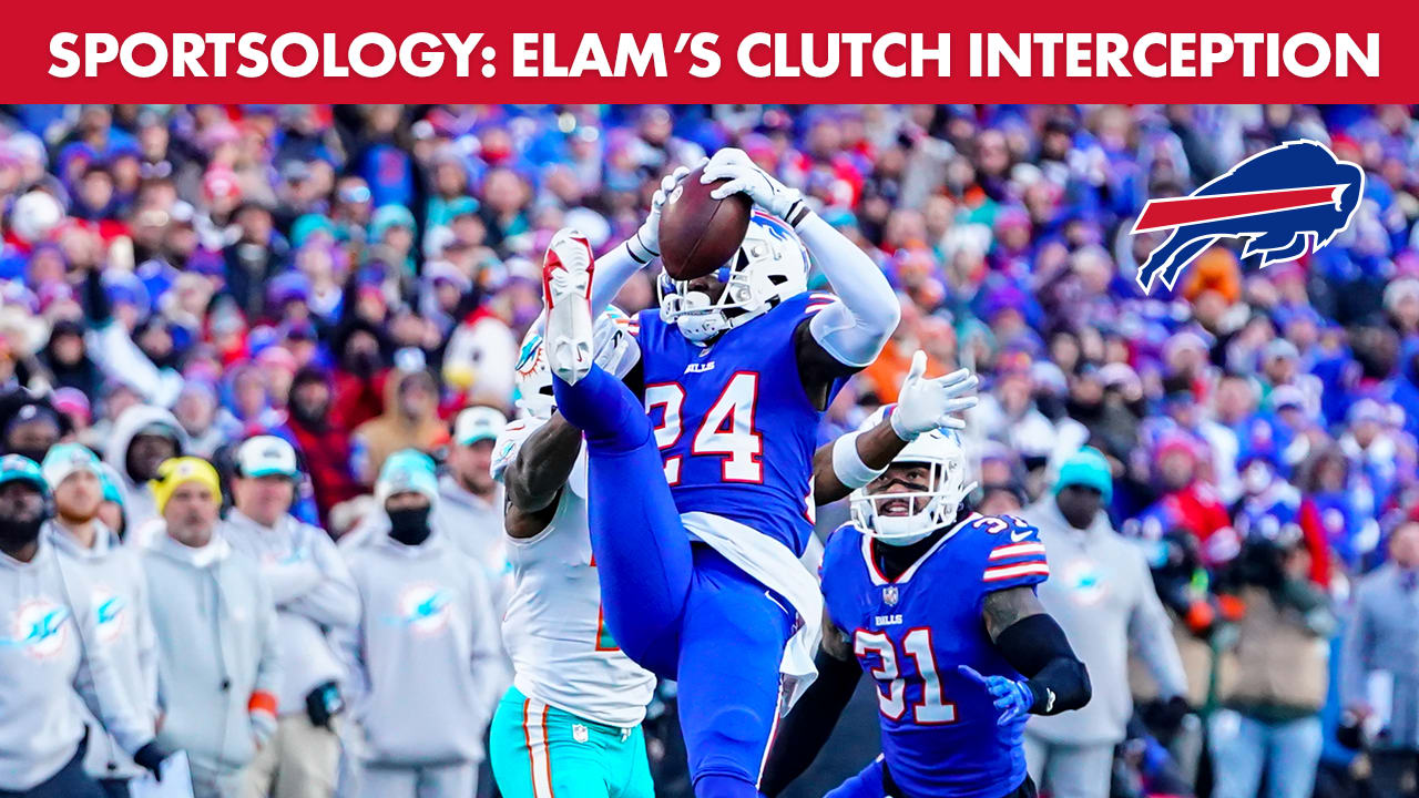 Kaiir Elam's Leaping Interception Against The Miami Dolphins!