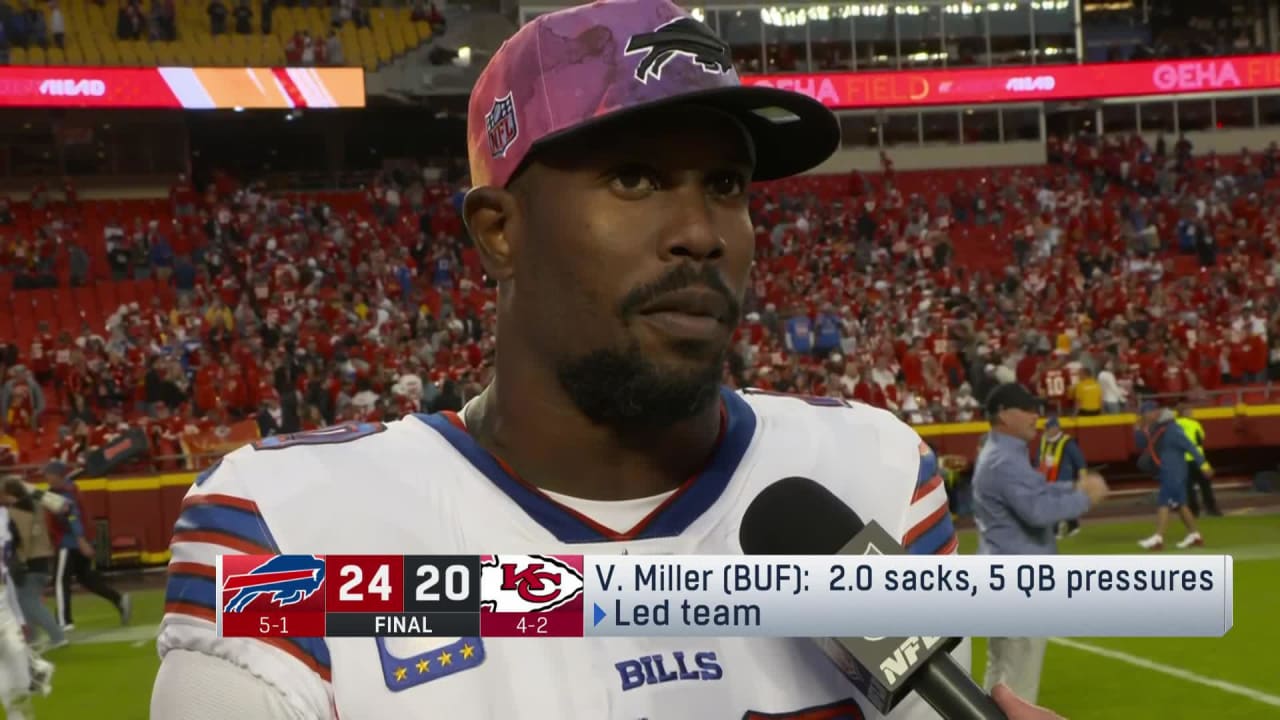 NFL Network | Von Miller reacts to his first win at Arrowhead Stadium ...