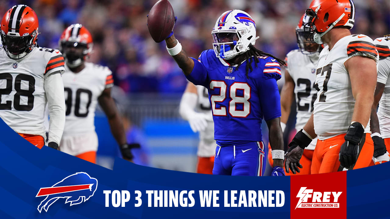 Top 3 things we learned from Bills vs. Browns | Week 11