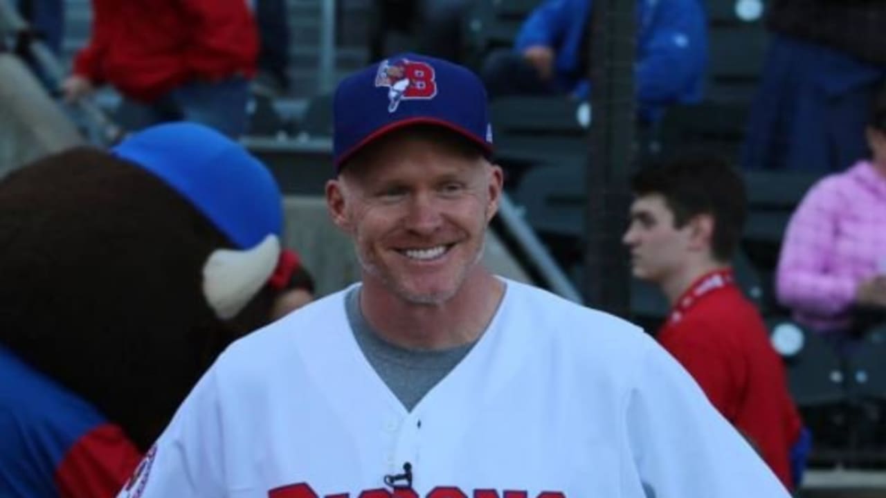 Coach McDermott's First Pitch at Bisons Game